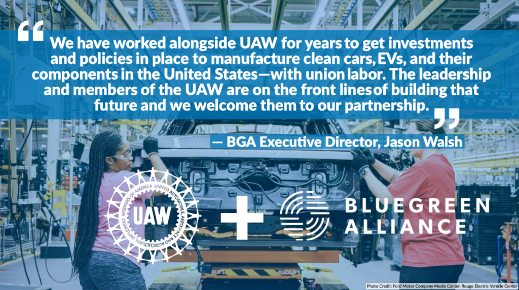 BlueGreen Alliance | Welcome UAW to the BlueGreen Alliance
